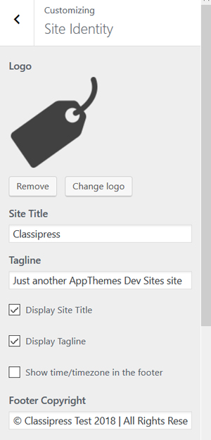 Basic Appearance Customization for ClassiPress 4.x | AppThemes Docs